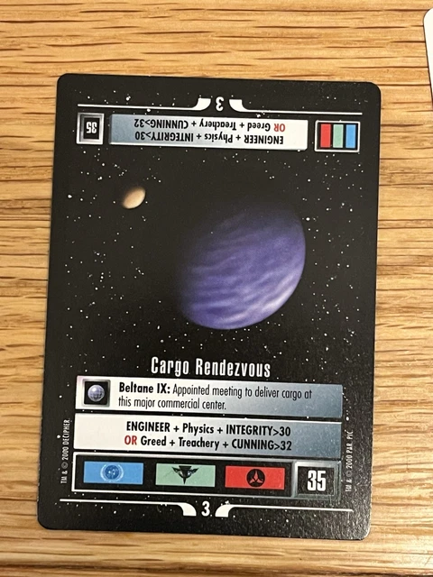 STAR TREK CCG 1E - Cargo Rendezvous -Special Card (SR 196) Trouble with ...
