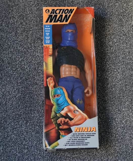 ACTION MAN NINJA With Moving Eagle Eyes In Original Box and Sword by ...