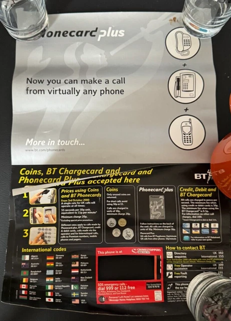 UK PHONECARDS - Phonecard Plus Phonebooth Kiosk Notice EUR 2,37 ...