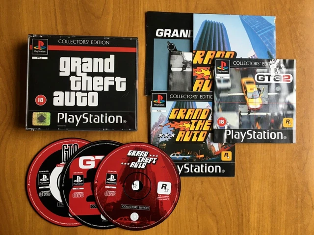 PLAYSTATION PS1 GRAND THEFT AUTO GTA COLLECTOR'S EDITION COMPLETA ...