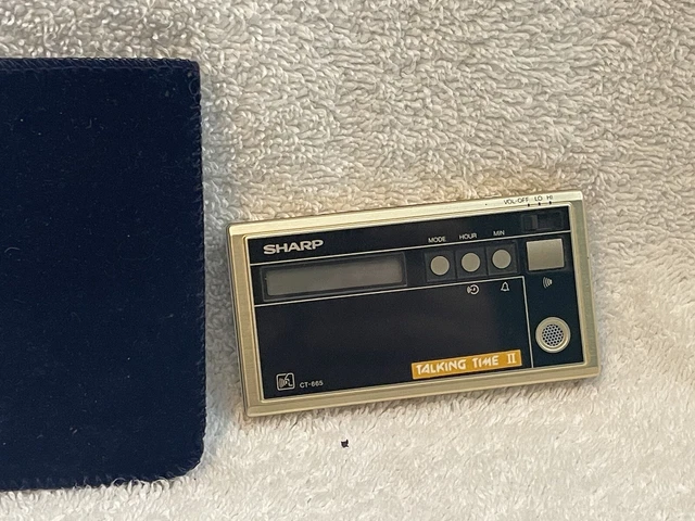 VINTAGE SHARP CT-665 Electronic Quartz Digi TALKING TIME II. (untested ...