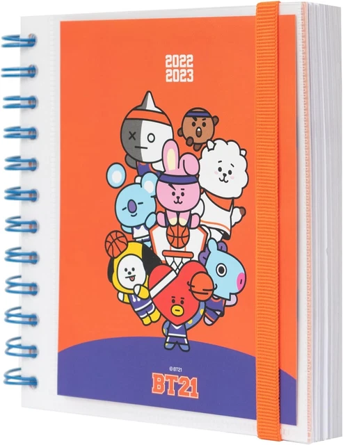 GRUPO ERIK SCHULPLANER 2022 2023 BT21 Schulkalender Schülerkalender Studentenkal EUR 12,29 ...