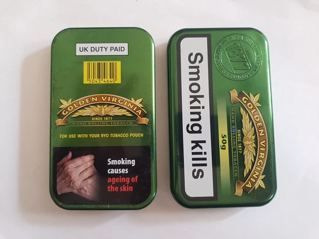 RARE EMPTY GOLDEN Virginia Limited Edition Collectors Tobacco Tin £27. ...