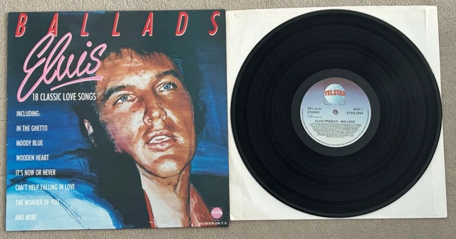 ELVIS PRESLEY - Ballads Elvis 18 Classic Love Songs LP Vinyl Record ...