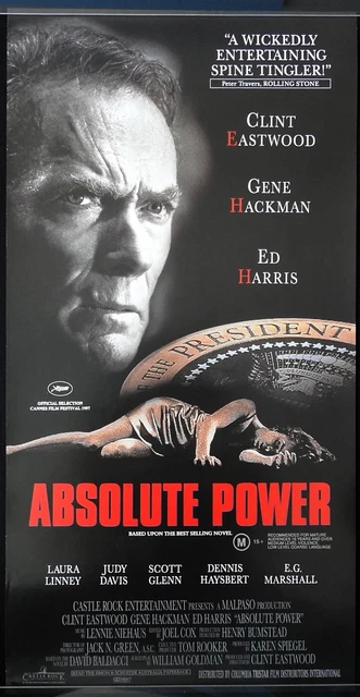 ABSOLUTE POWER ORIGINAL Daybill Movie poster CLINT EASTWOOD John ...