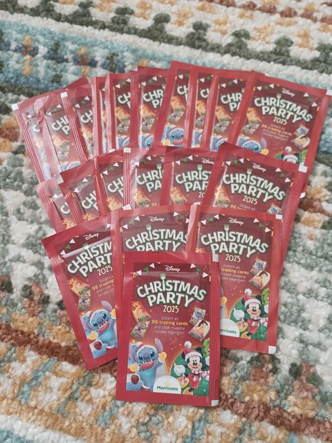 MORRISONS DISNEY CHRISTMAS Party 2025 Cards x 20 Unopened Packs. £3.31 ...