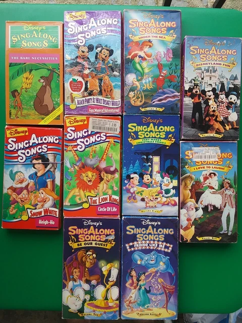 DISNEY SING ALONG Songs VHS Lot Set Aladdin, Lion King & Little Mermaid $10.81 - PicClick CA