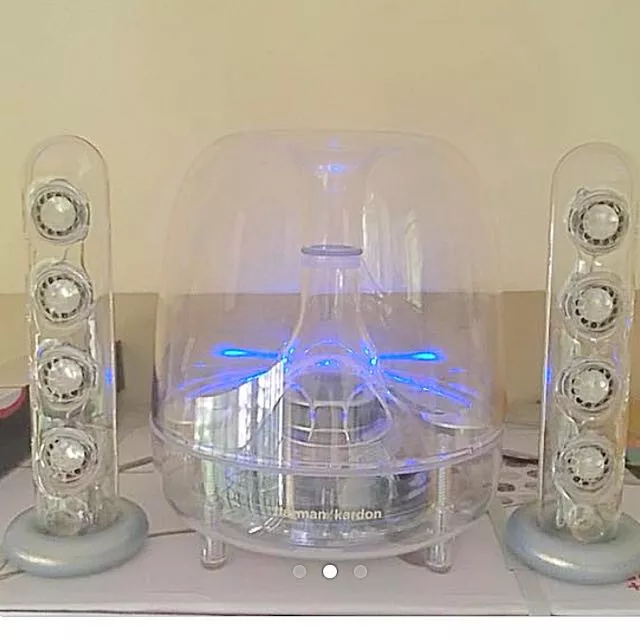 HARMAN KARDON SOUNDSTICKS II for TV PC Laptop iPod Mac Mp3 Speaker Good ...