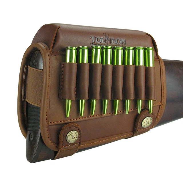 Cheek Riser Gun Rest OXPANG Leather Ammo Holder Cheek Rest Pad Gun ...