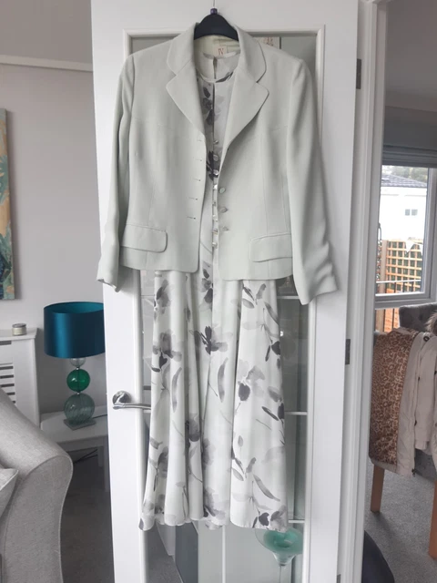 JACQUES VERT MOTHER of the bride Dress & Jacket & Hat Wedding/races ...