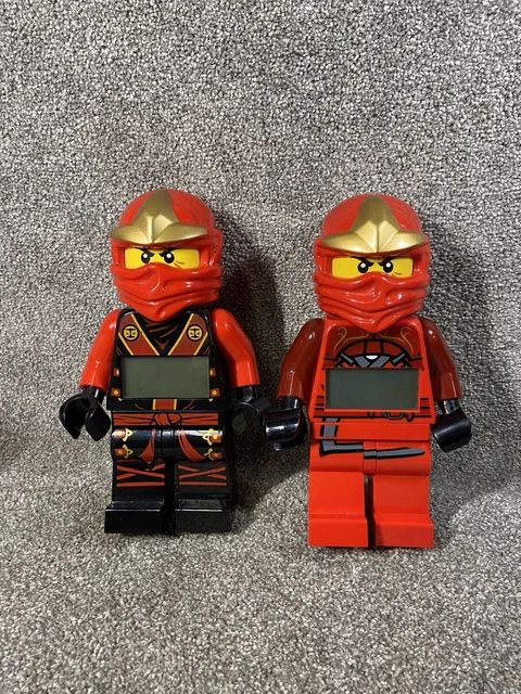 LEGO NINJAGO MASTERS Of Spinjitzu Kai “Red Ninja” 9” Alarm Clock LOT OF ...