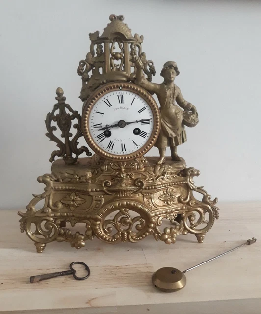 PENDULE NAPOLEON 3 regule dore La Paysanne EUR 60,00 - PicClick FR