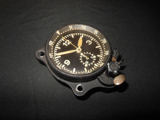 WW2 GERMAN LUFTWAFFE Aircraft - JUNGHANS COCKPIT CLOCK - Me109 Fw190 ...