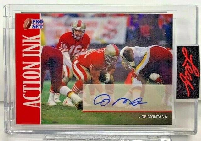 JOE MONTANA 2021 Blatt Pro Set SPORTS Aktion Tinte Autogramm Auto Sp ...