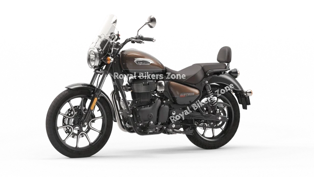ROYAL ENFIELD &MODÈLE à l'échelle 1:12 Supernova Brown" Meteor 350cc ...