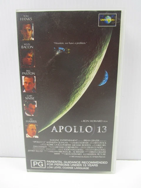 APOLLO 13, TOM Hanks, VHS Tape, Vintage Cassette Tape Video, Movie PG ...