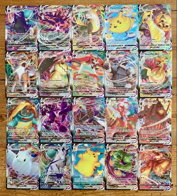 POKEMON CARDS BULK BUNDLE V or VMAX ULTRA RARE FULL HOLO CARD + HOLO ...