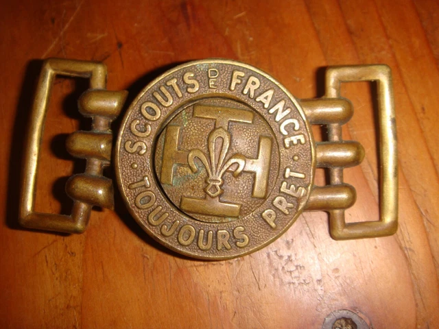ANCIENNE BOUCLE DE ceinturon scout de France, insigne EUR 19,00 ...
