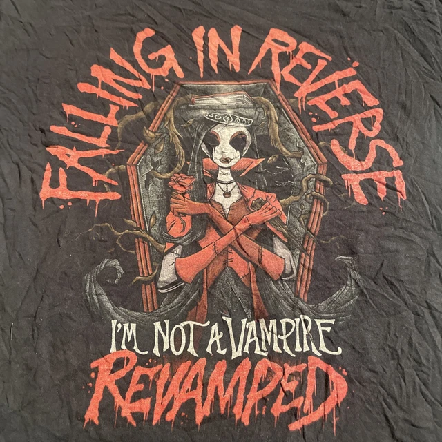 FALLING IN REVERSE “I’m Not A Vampire” Revamped Shirt, Unisex Size Med ...