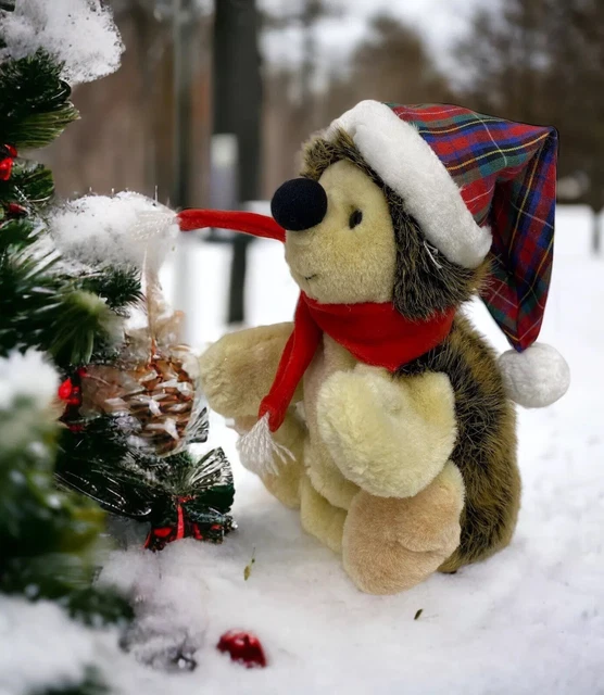 CHRISTMAS PUPPET THE Hedgehogs Of Leafy Lane Hand Puppet 22cm Soft Toy ...