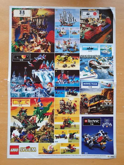 LEGO SYSTEM LEGOLAND Octan City 90's 80s vintage Poster Plakat rare EUR ...