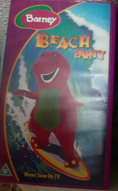 BARNEY BEACH PARTY Barney the Dinosaur VHS PAL Video 57 Mins Running ...