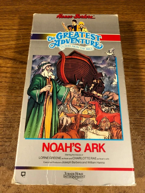 NOAH'S ARK VHS VCR Video Tape Used Cartoon Greatest Adventure Hanna ...