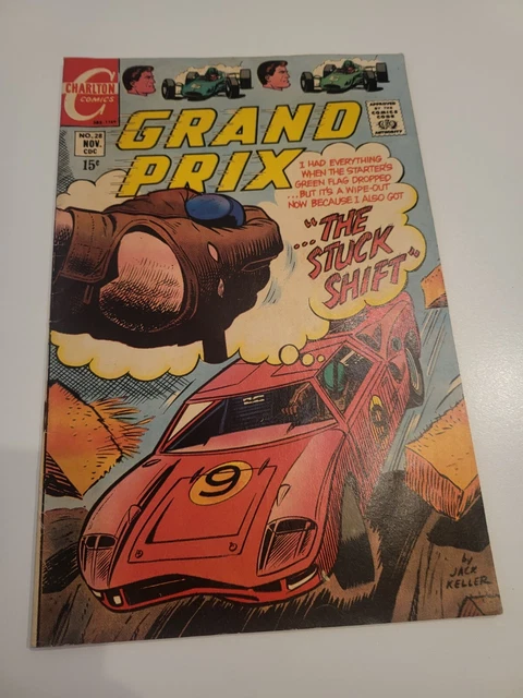 VINTAGE GRAND PRIX Charlton Comics volume 1 Nov 28 1969 comic book $7. ...