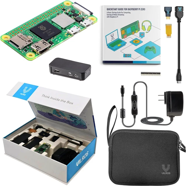 RASPBERRY PI ZERO 2 W Basic Starter Kit with Aluminum Alloy Multi ...
