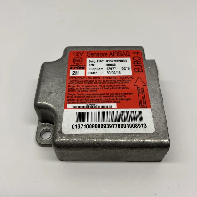 FIAT DUCATO PEUGEOT Boxer Citroen Relay Airbag Module Ecu 01371009080 ...