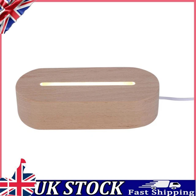 OVAL DISPLAY PEDESTAL - LED Lights Display Base with USB (White Light ...