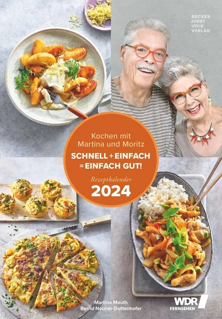 KOCHEN MIT MARTINA und Moritz - Rezeptkalender 2024 23,7x34 Becker ...