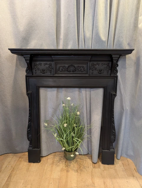 VICTORIAN CAST IRON Fire Surround 1897 - Antique Fireplace £613.62 ...