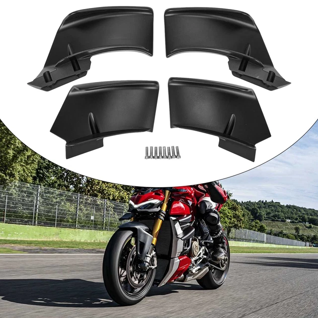EASY INSTALLATION SPOILER Fxed Winglets Wings for For DUCATI ...