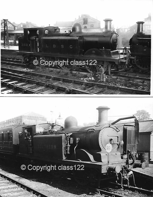 2 B&W PHOTOS LBSCR 'D3' class 0-4-4T's Nos.389 & 2394 £2.49 - PicClick UK