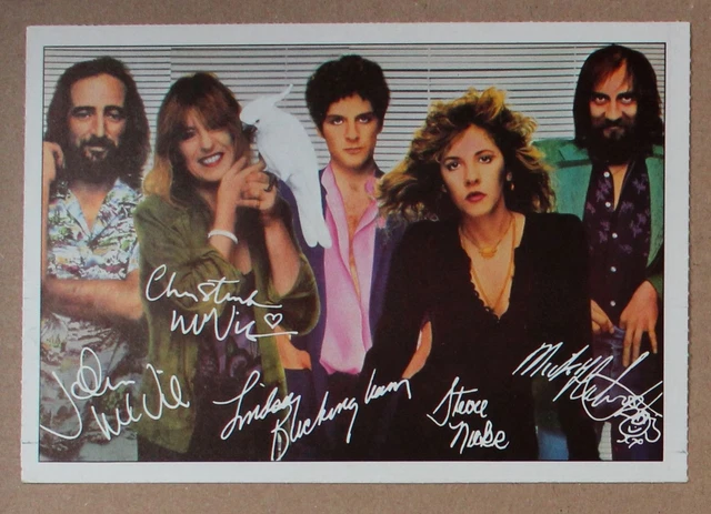 FLEETWOOD MAC BRAVO Autogrammkarte 70s/80s/90s - Printed Signature EUR ...