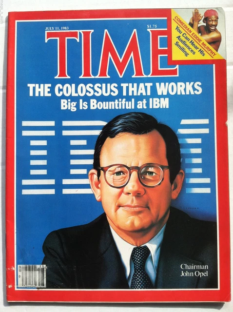 1983 IBM PRÉSIDENT JOHN OPEL & COMEDIAN SNL EDDIE MURPHY Sports Illustrated EUR 7,71 - PicClick FR