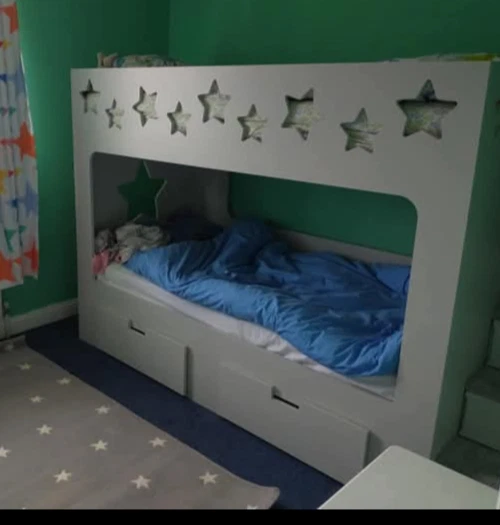 BUNK BEDS WITH storage and steps £156.70 - PicClick UK