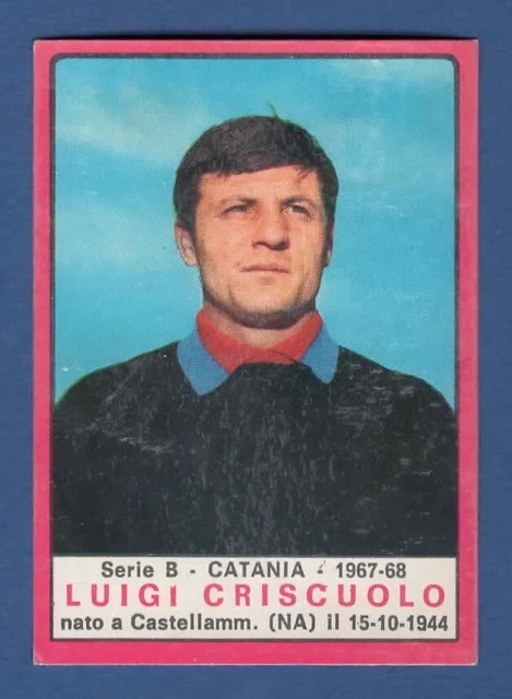 FIGURINA CALCIATORI PANINI 1967/68 Rec/Removed - Criscuolo - Catania ...
