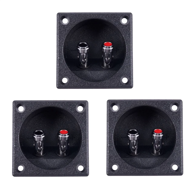 3X SQUARE DUAL Connecting Post Type Speaker Outlet - 5854 £7.16 ...