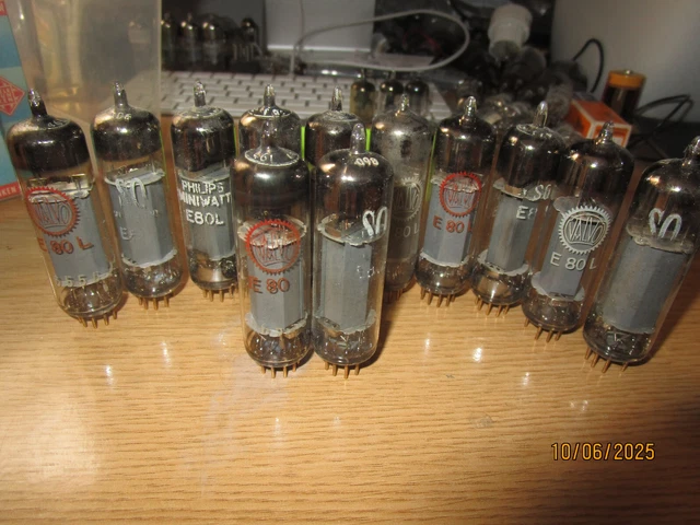 E80L VALVO MINIWATT Tube Valve Röhre Lampe Valvola 12 Pcs £8.74 - PicClick UK