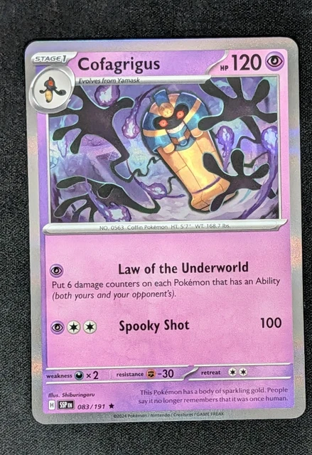 COFAGRIGUS - POKEMON TCG - Surging Sparks SSP EN - Holo $0.25 - PicClick AU