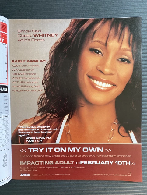 WHITNEY, LIL KIM, Radio and Records, Billboard Magazine, Feb 7th 2003 £ ...