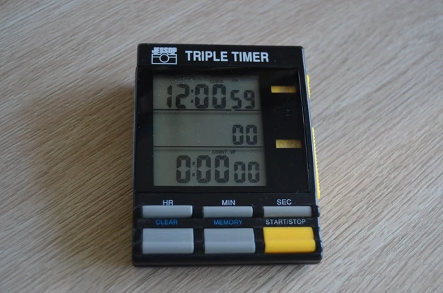 JESSOPS TRIPLE TIMER film darkroom timer & Stop watch with Memory £9.99 - PicClick UK