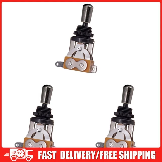 3 WAY ELECTRIC Guitar Selector Pickup Toggle Switch for LP EPI (Black ...