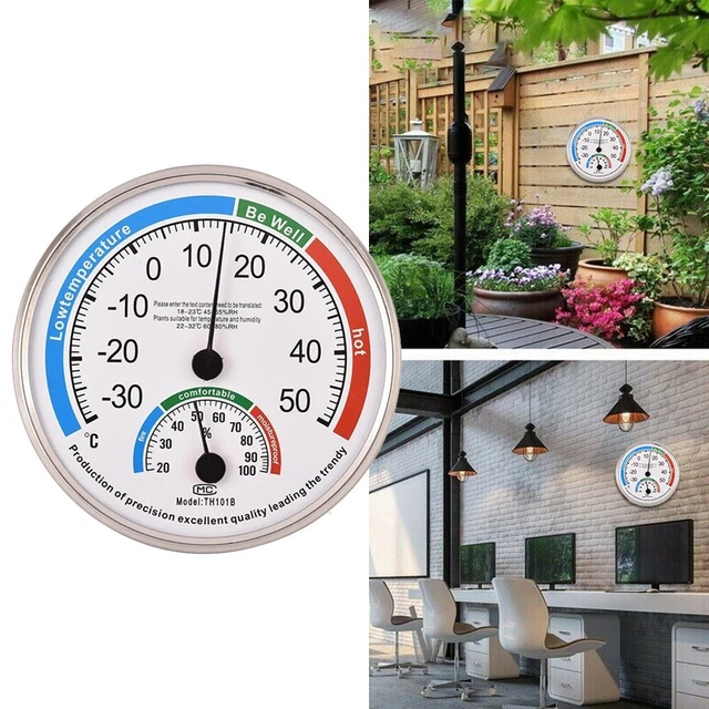 LARGE SCALE ANALOG Thermo Hygrometer for Temperature Humidity ...