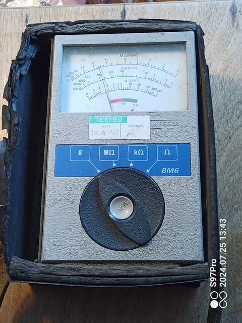 MEGGER TESTER BM6 (Battery Megger) from BT van floor tidy-up (Used ...