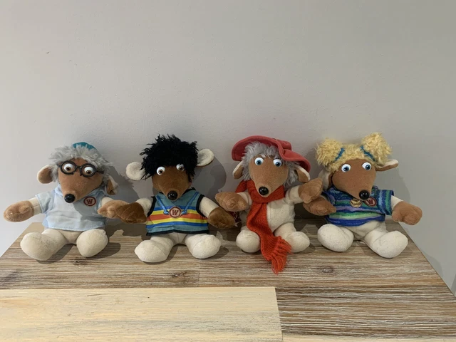 THE WOMBLES 6” Soft Beanie Plush Toy Bundle Orinoco Wellington Alderney ...
