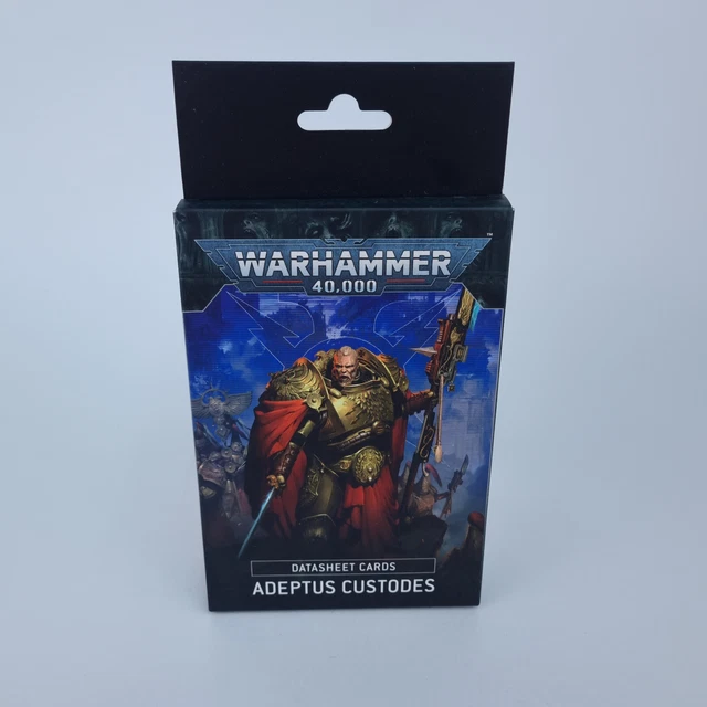 GAMES WORKSHOP WARHAMMER 40000 Adeptus Custodes Datasheet Cards £17.00 ...
