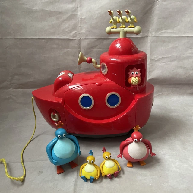 TWIRLYWOOS BIG RED Boat Figurines Lights & Sounds Ducks CBeebies Tested ...